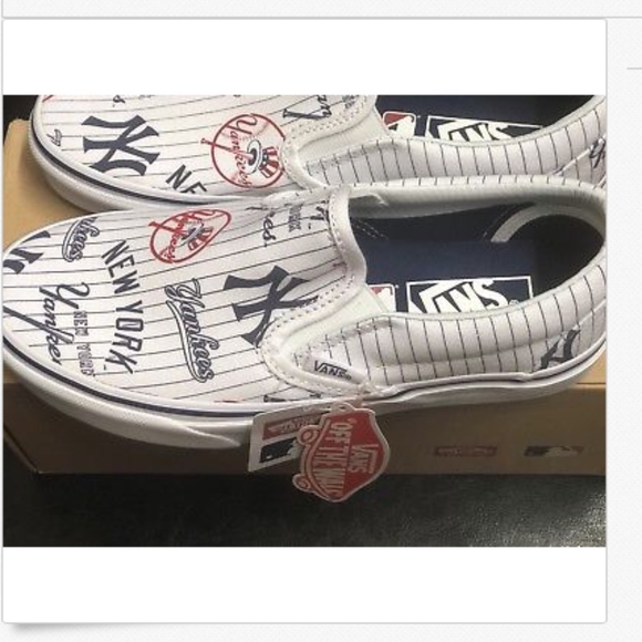 Vans | Shoes | Vans Classic Slipon Mlb New Yorkyankees Shoes | Poshmark